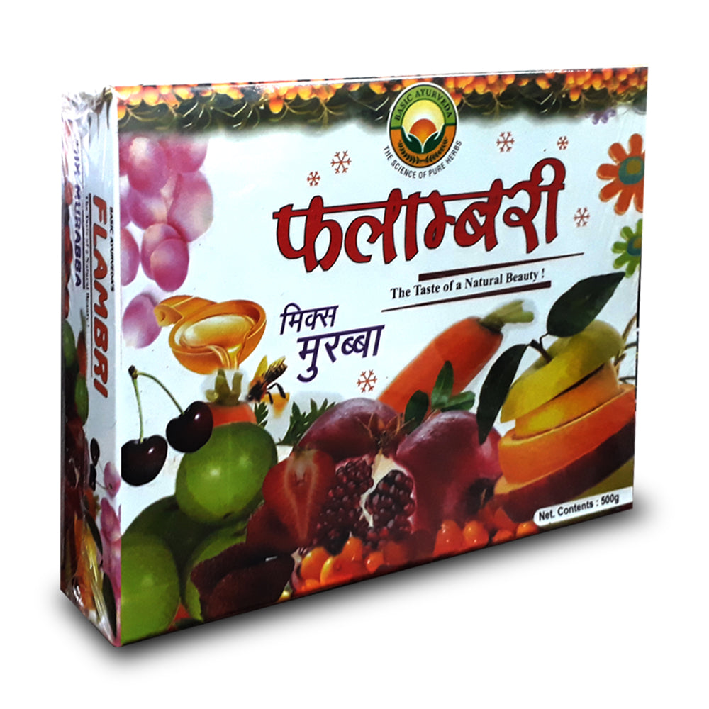 Basic Ayurveda Flambri Mix Murabba 500 Gram | Helpful in physical weak